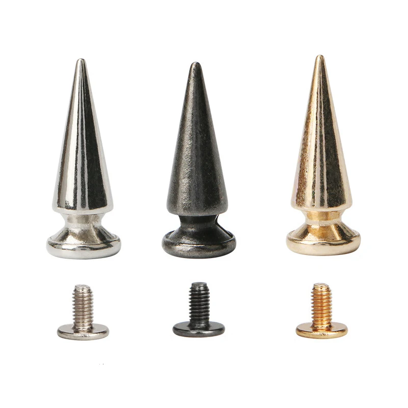 100sets-10x25mm-Cone-Tree-Type-Zinc-Alloy-Punk-Spike-Studs-Leathercraft ...