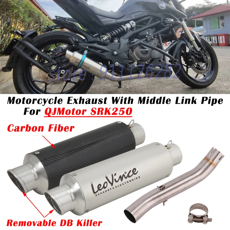 Slip-On-For-QJmotor-SRK250-SRK-250-Motorcycle-Exhaust-Escape-System ...