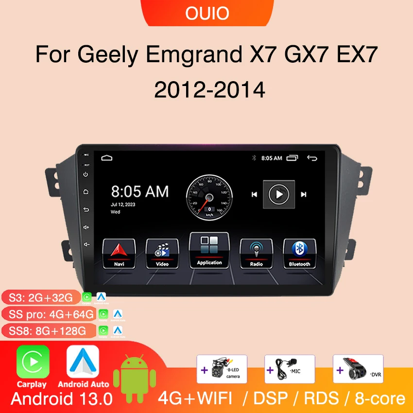 2DIN-Android-13-radio-For-Geely-Emgrand-X7-GX7-EX7-2012-2014-Car-stereo ...