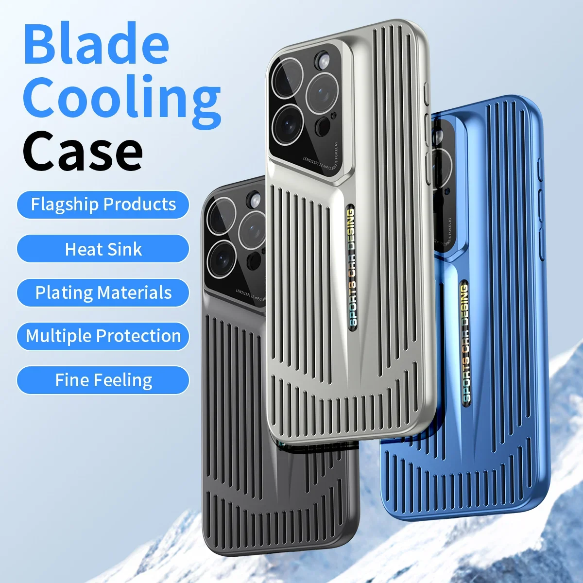 Blade Cooling Hollow Heat Dissipation Phone Cases For iPhone 12 13 14 ...