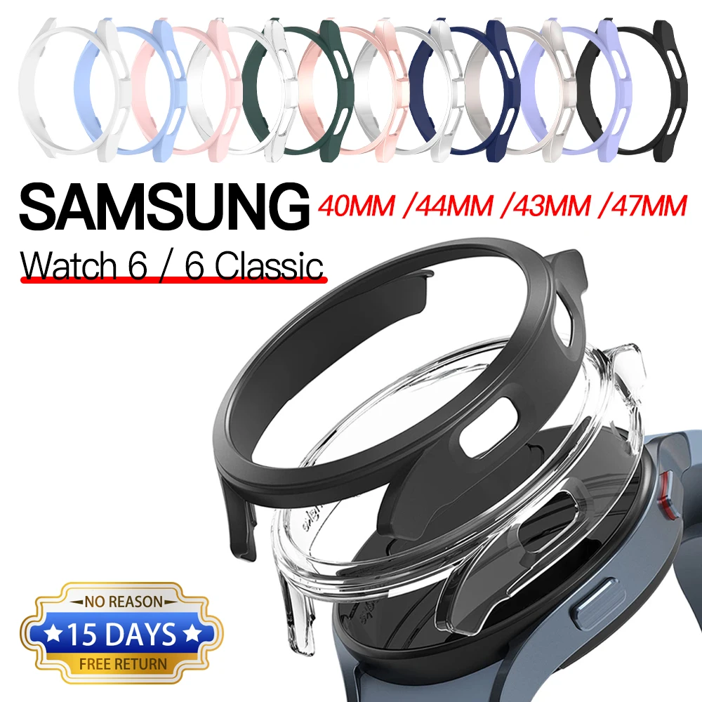 Protective-Case-for-Samsung-Galaxy-Watch-6-40mm-44mm-SmartWatch-PC ...