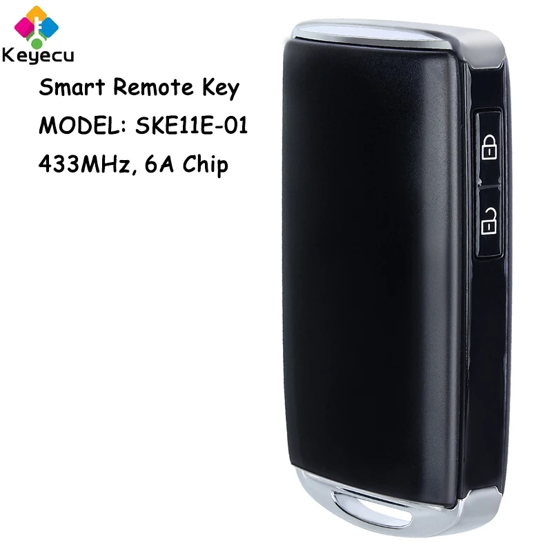 KEYECU-Smart-Remote-Control-Car-Key-With-2-Buttons-433MHz-6A-Chip-for ...