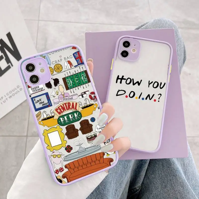 Friends-TV-Show-Phone-Case-matte-transparent-For-iphone-14-11-12-13 ...
