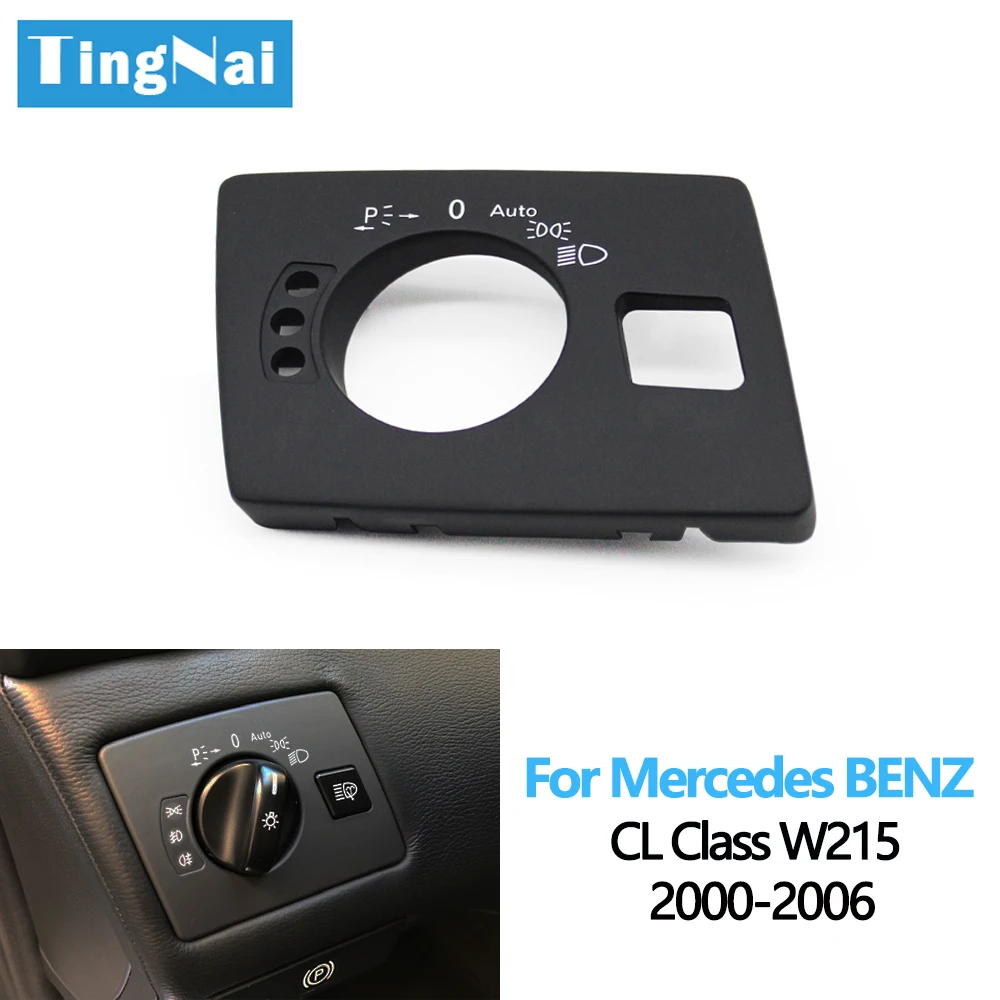 Front Dashboard Headlight Switch Cover Trim For Mercedes Benz W215 CL ...