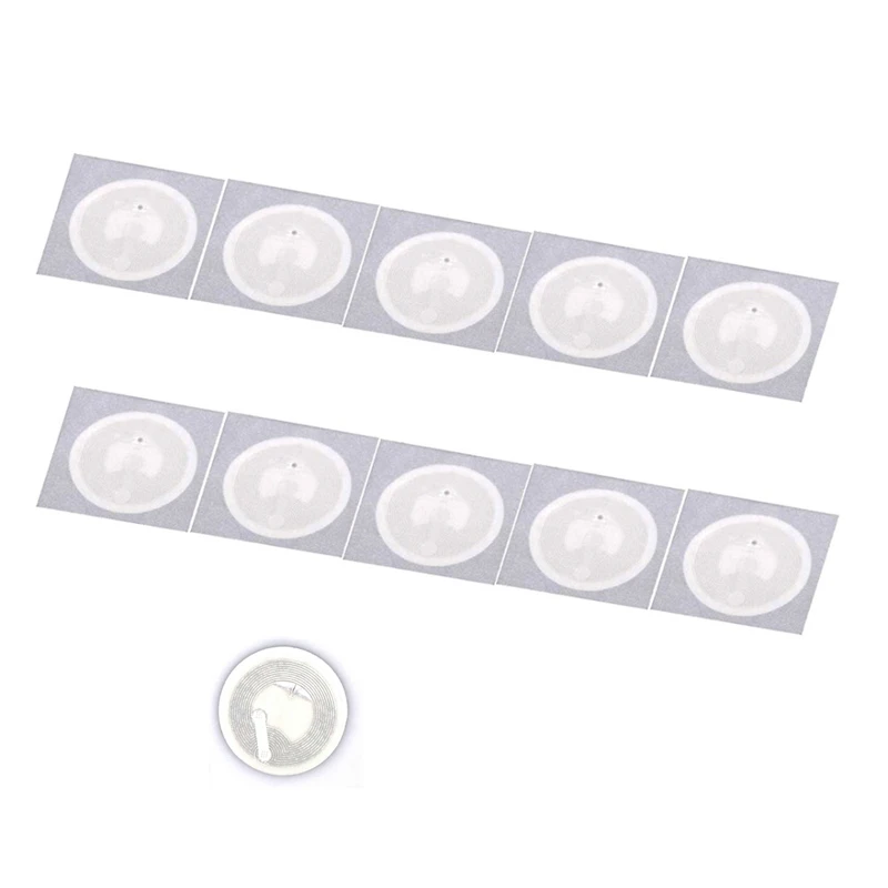 NFC Ntag215 Self-adhesive Tag 13.56MHz ISO14443A Sticker White 215 NFC ...