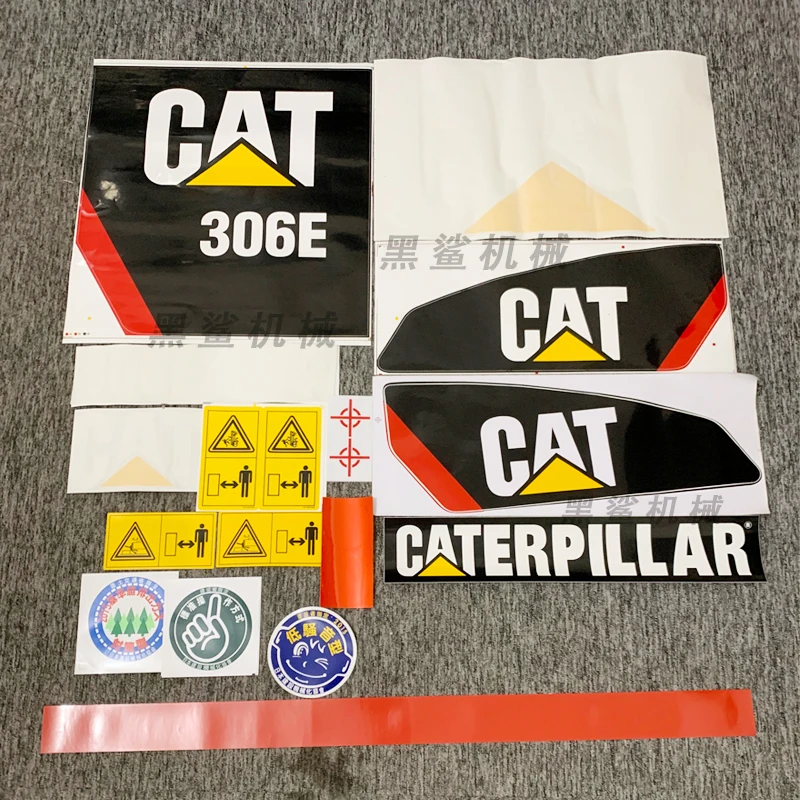 Excavator-sticker-For-Caterpillar-excavator-accessories-CAT306-306C ...