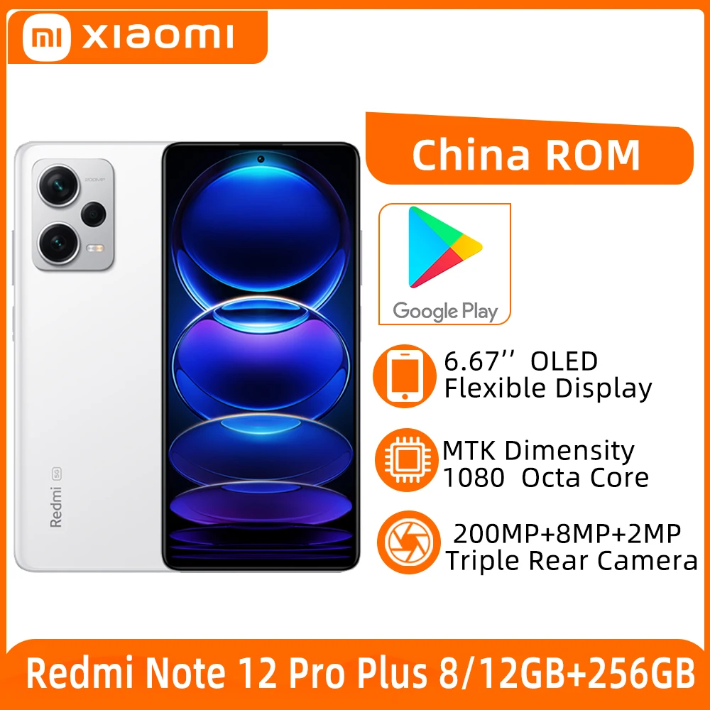 Xiaomi redmi nota 12 pro plus 200mp câmera traseira tripla 6.67 oled ...