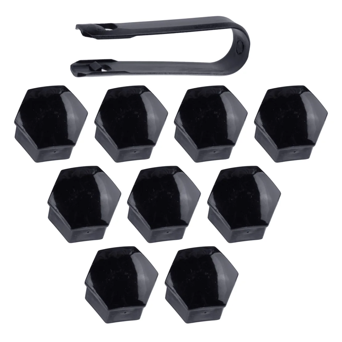 20pcs-22mm-Glossy-Black-Car-Hub-Screw-Dust-Cover-Wheel-Nut-Lug-Bolt ...