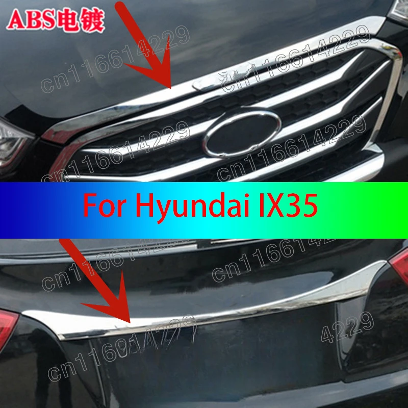 ABS-Chrome-Front-Grille-Hood-Engine-Cover-Trim-Trunk-Trim-strip-Styling ...