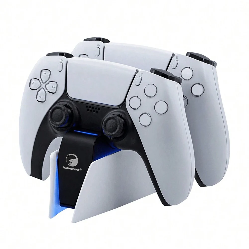 Game Wireless Charging Station for PS5 with Dual Fast Charger Dock and ...