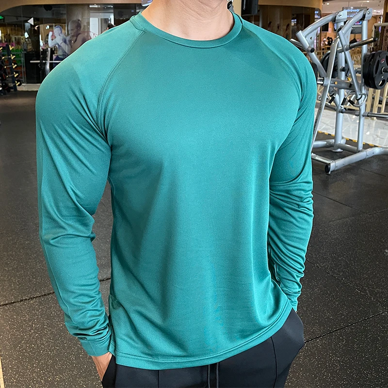 Long-Sleeve-Sport-Shirt-Men-Fitness-T-shirt-Gym-Tshirt-Sportswear-Loose ...