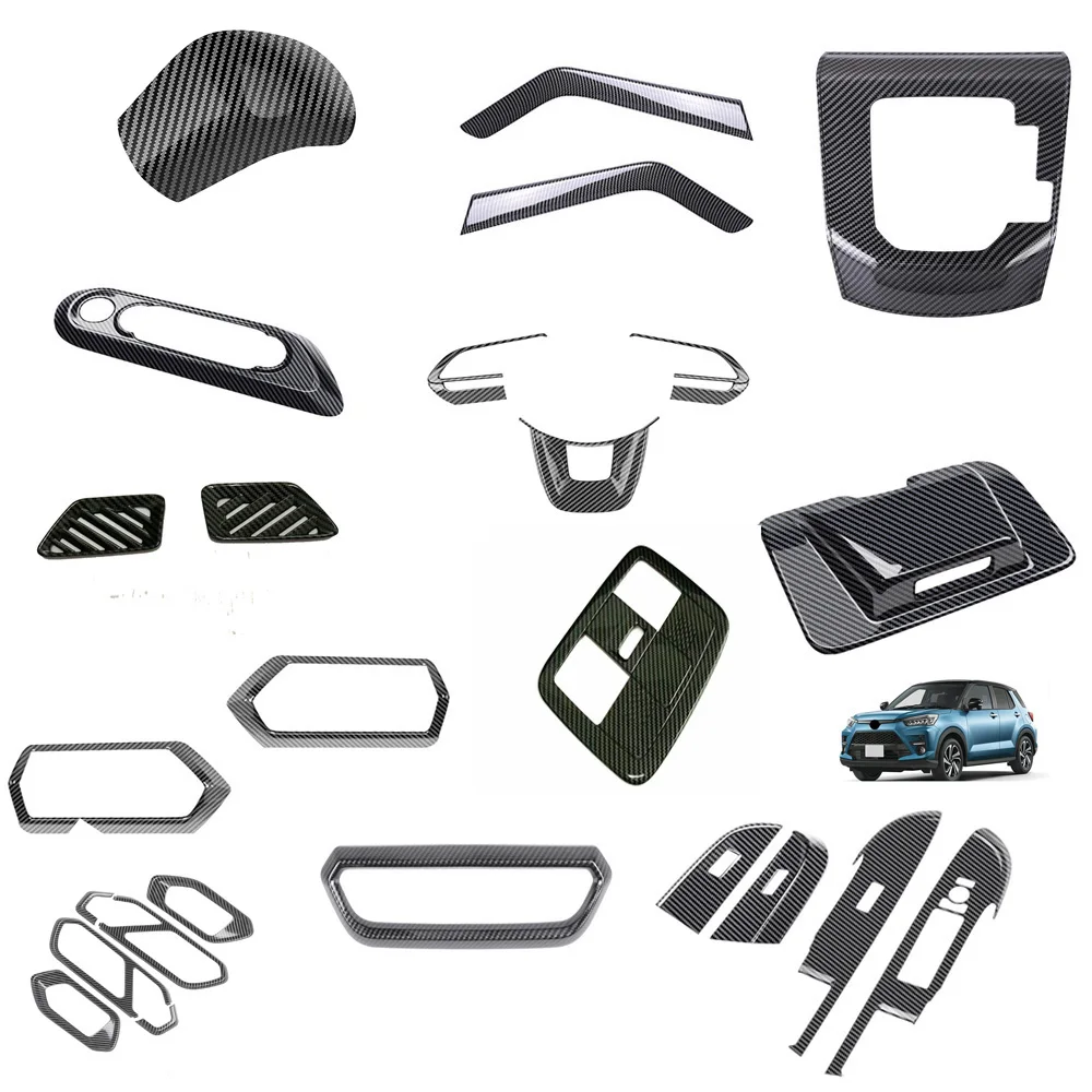 RHD-For-Toyota-Raize-A200-2020-2021-2022-Carbon-Center-Console-Gear ...