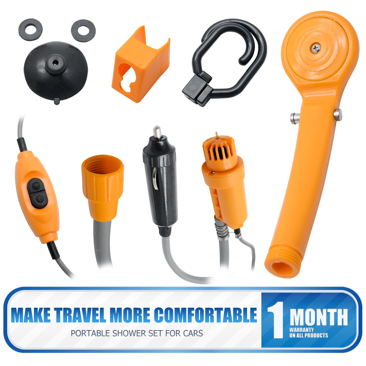 12V Electric Car Plug Outdoor Camper Caravan Van Camping Travel Shower ...