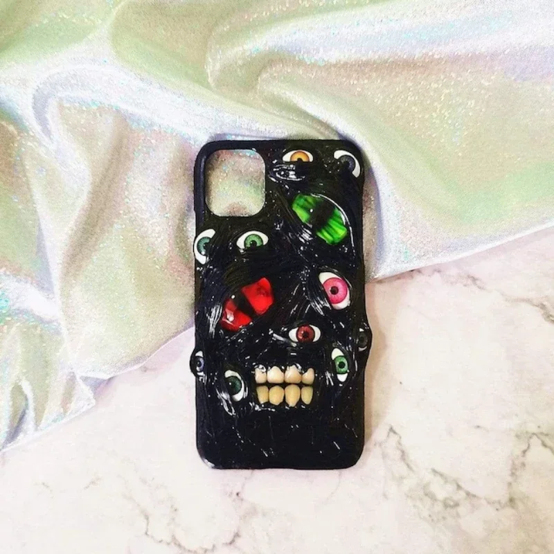3D-Phone-Case-Gothic-Scary-Teeth-Phone-Cover-Handmade-IPhone-15-Promax ...