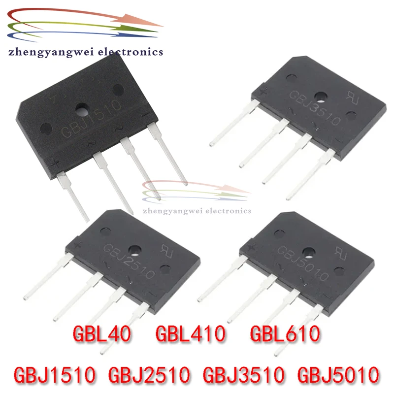5pcs-GBL406-GBL410-GBL610-GBJ1510-GBJ2510-GBJ3510-GBJ5010-DIP-4 ...