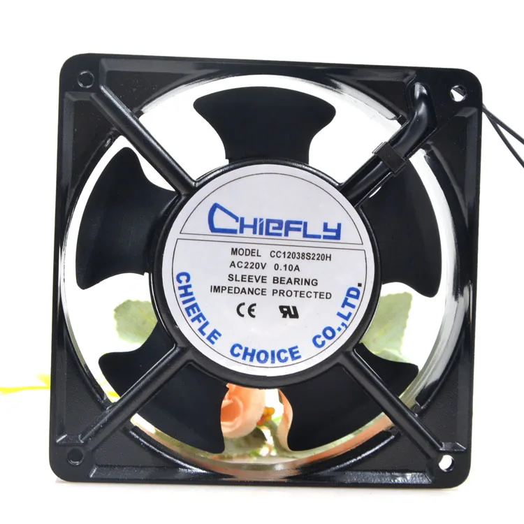 For CHIEFLY CC12038S220H 220V 12038 12CM 0.10A cabinet cooling fan ...
