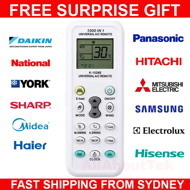 Universal Air Conditioner Remote Controller One-button Setting FOR ALL ...