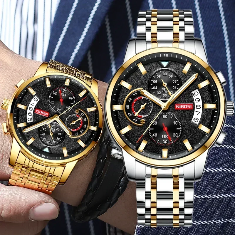 NIBOSI-erkek-saatler-l-ks-moda-trendi-adam-kol-saati-i-in-kronograf-ayd ...