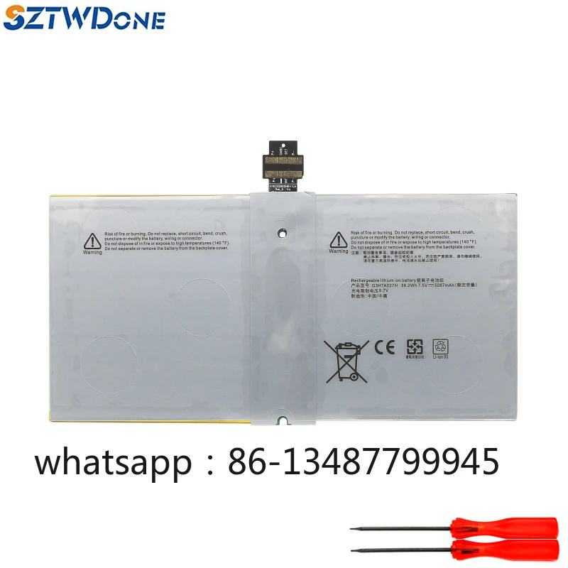 Microsoft Surface Pro4 PRO 4 1724 G3HTA027H Tablet Battery DYNR01