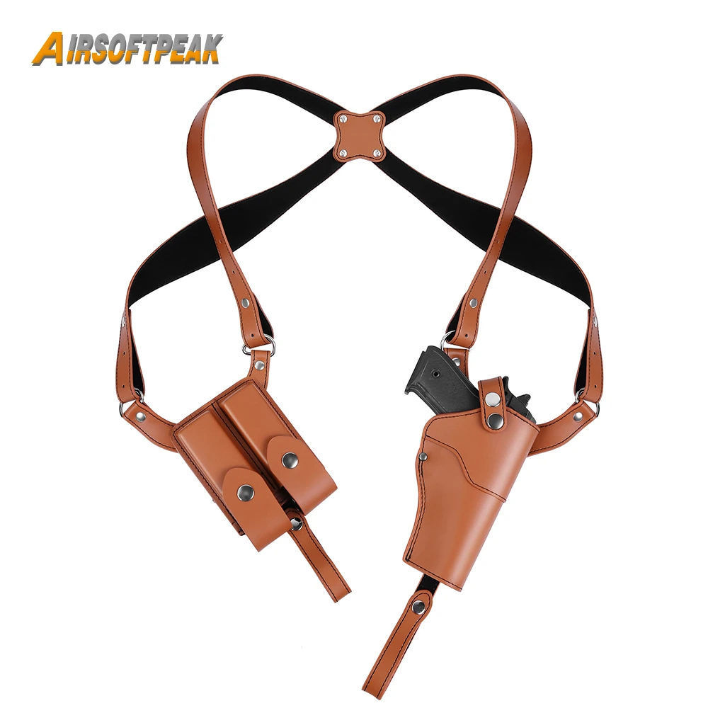 Tactical Concealed Gun Holster Military Leather Underarm Hidden ...