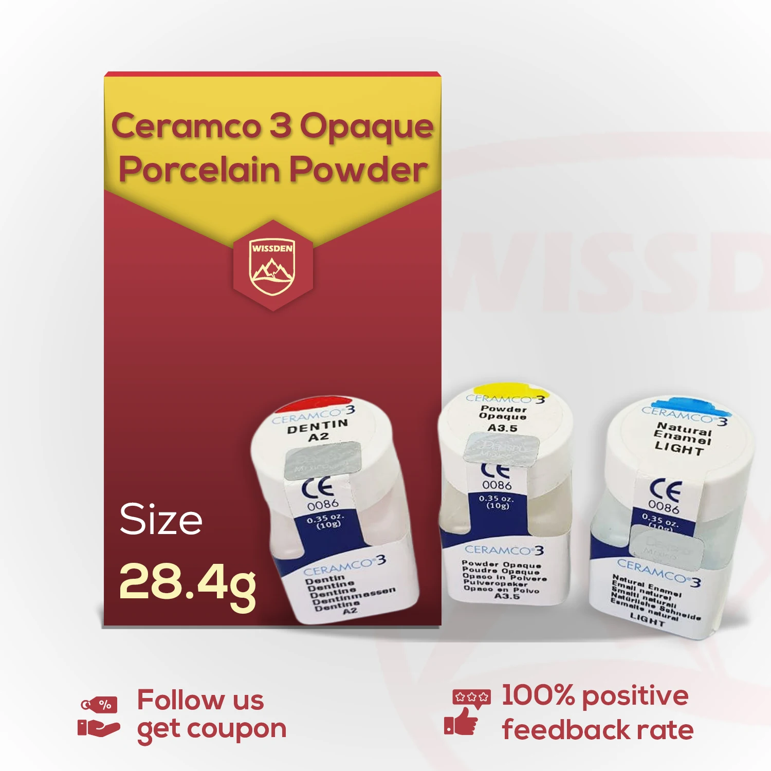 Ceramco-3-Dentin-28-4g-Porcelain-Powder-Metal-Veneering-Porcelain ...