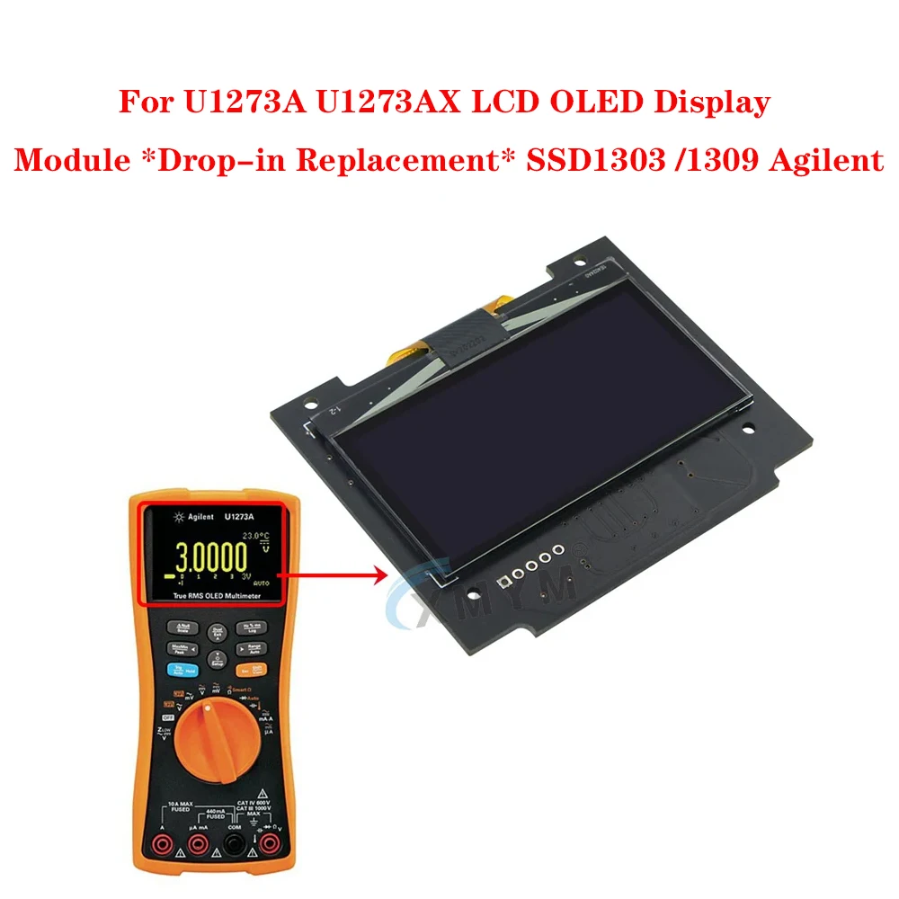 For-U1273A-U1273AX-LCD-OLED-Display-Module-Drop-in-Replacement-SSD1303 ...