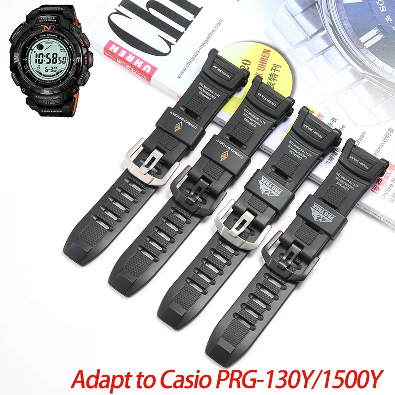 Correa-de-goma-de-resina-para-reloj-Casio-ProTrek-PRG-130-PRW1500 ...
