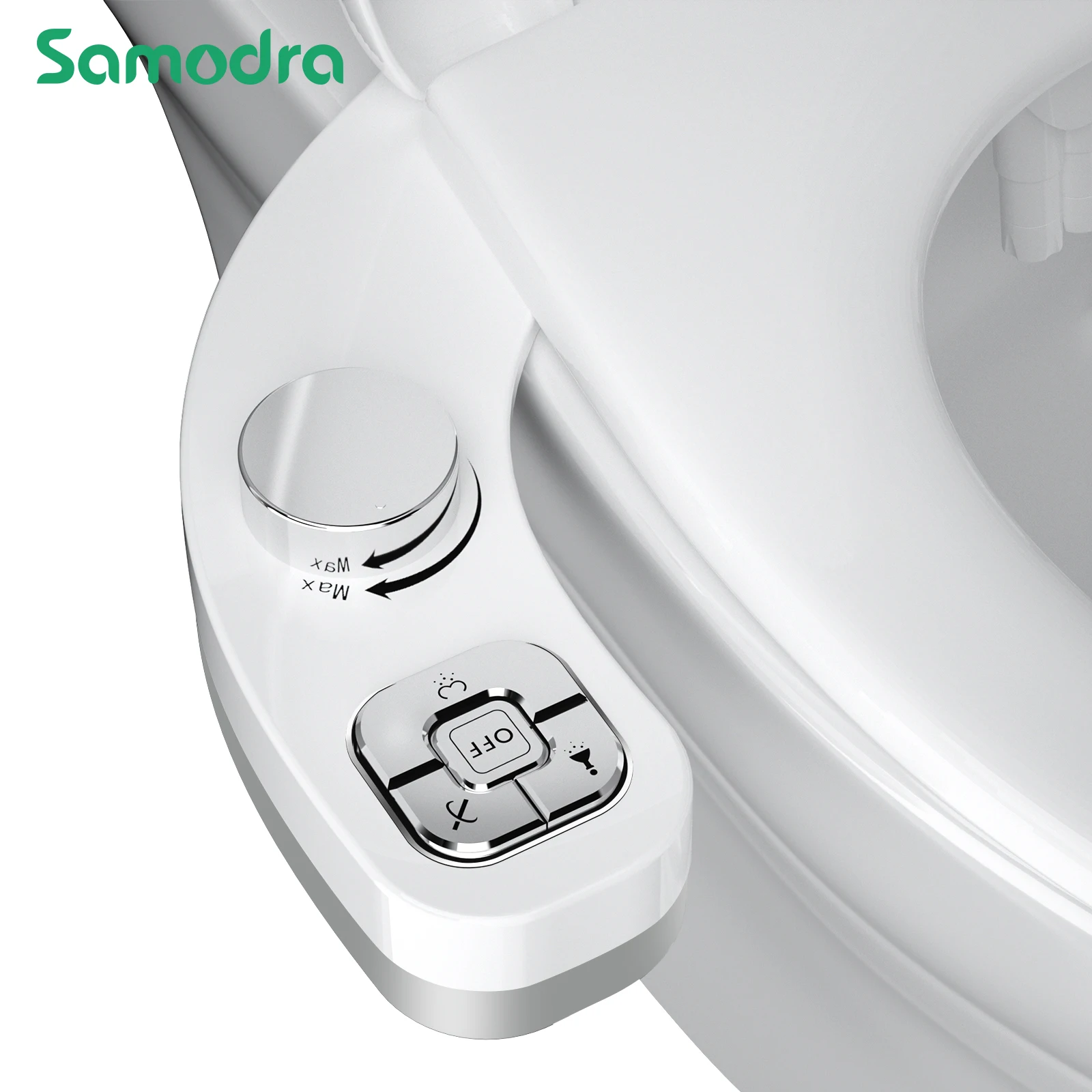 SAMODRA Button Bidet - Non-ElectricSelf Cleaning Dual Nozzle (Frontal ...
