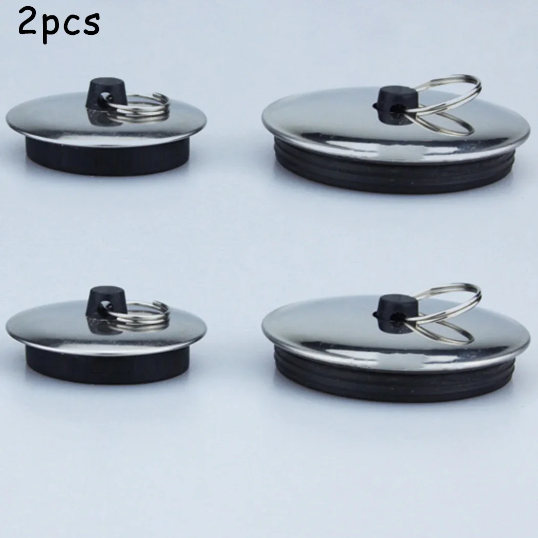2pcs-Drain-Stopper-Rubber-Sink-Plug-Leakage-proof-Fit-39-57mm-For ...