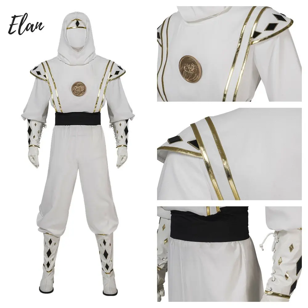 New-Arrival-White-Superhero-Tommy-Oliver-Cosplay-Costume-Tommy-Battle ...