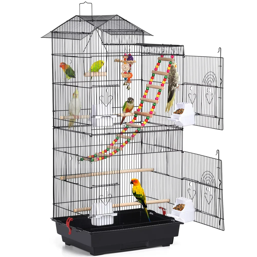 Cages et nids d'oiseaux en métal- Idéales pour perroquets et petits ...