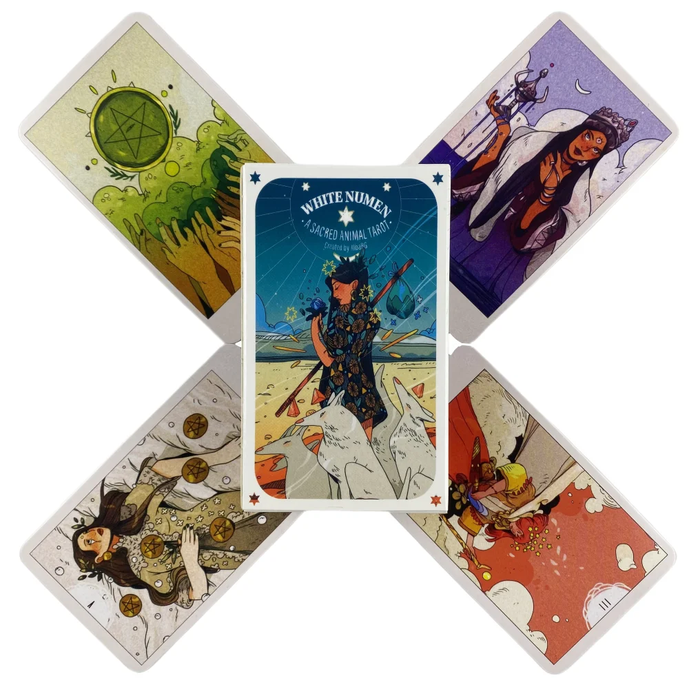 White-Numen-A-Sacred-Animal-Tarot-Cards-80-Deck-Oracle-English ...