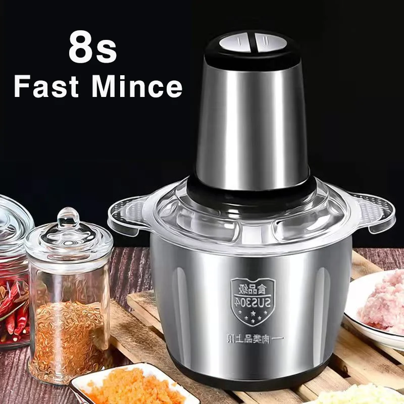 Stainless-Steel-Electric-Meat-Grinder-Food-Processor-Chopper-Kitchen ...