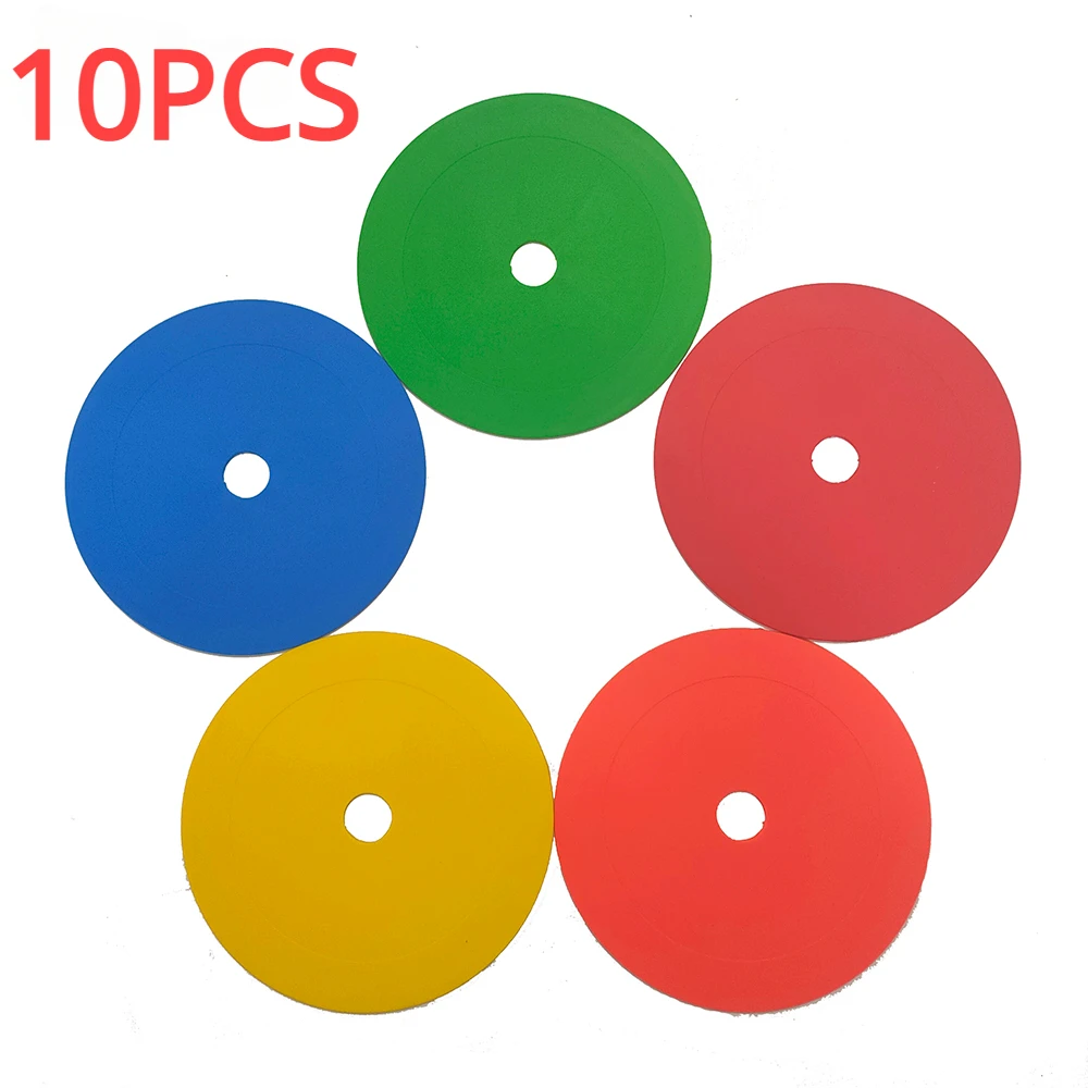 10pcs-Soccer-Flat-Cones-Marker-Disc-Basketball-Sports-Speed-Agility ...
