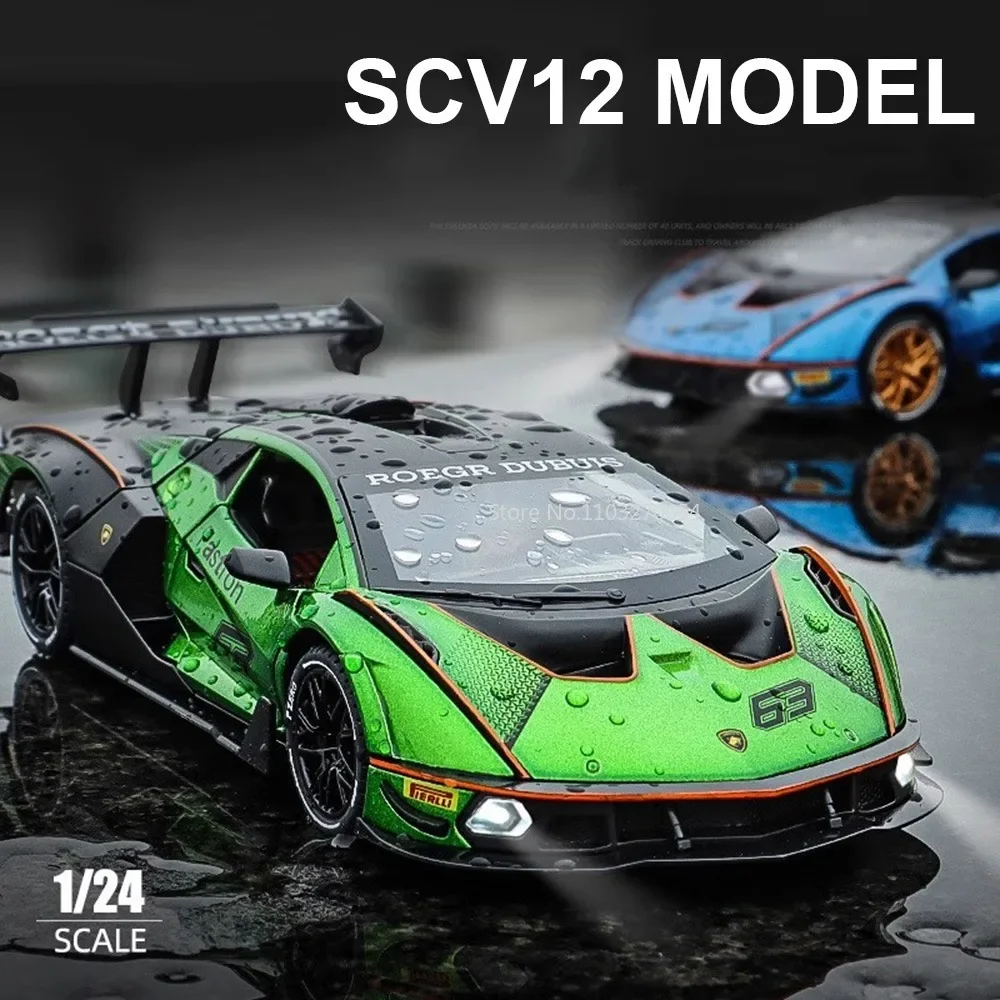 1-24-SCV12-Sports-Car-Model-Toys-Diecasts-Metal-Alloy-Sound-Light-Pull ...