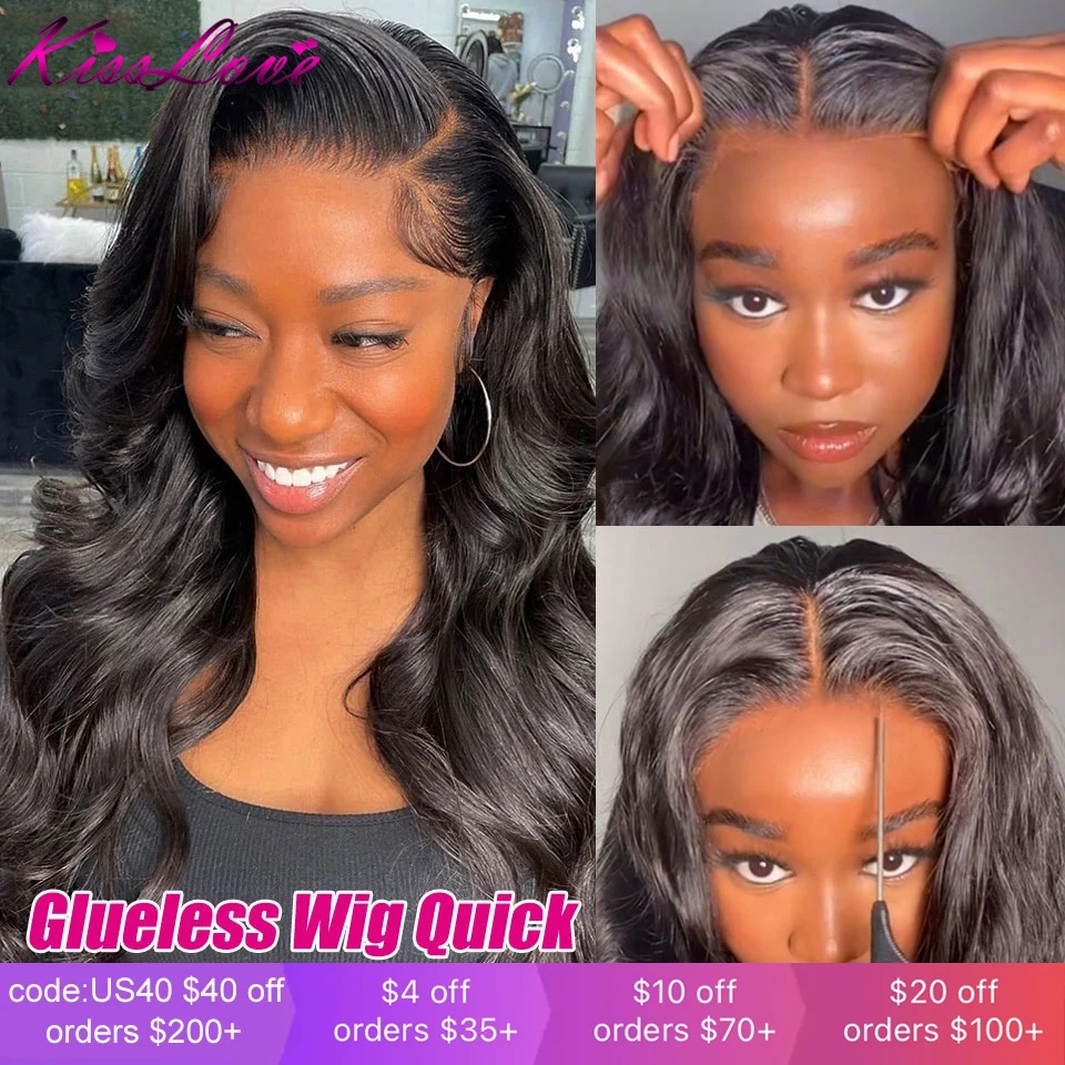 Wear And Go 5x5/4x6 Glueless Wig Pre Cut Lace Closure Wig for Women Pre ...
