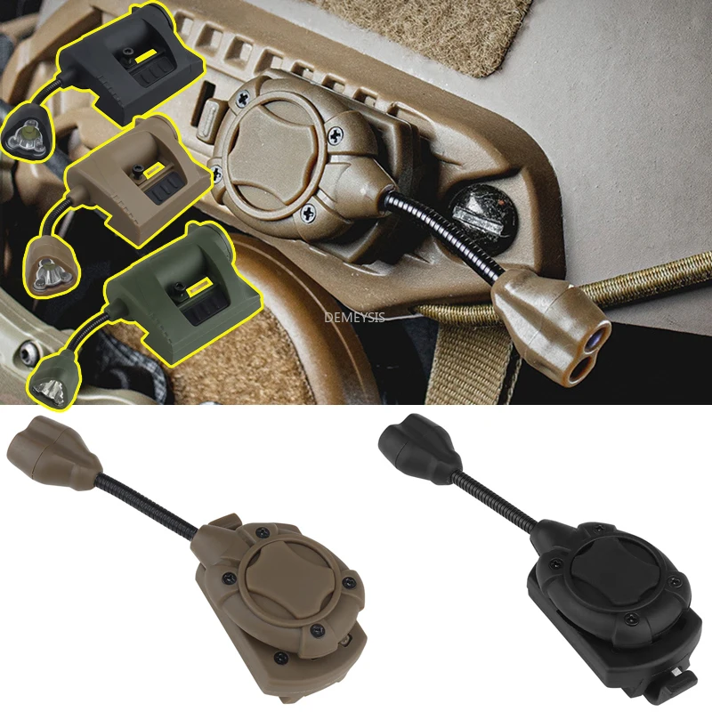 Tactical Helmet Light 3 Modes LED Flashlight Modular Multifunctional ...