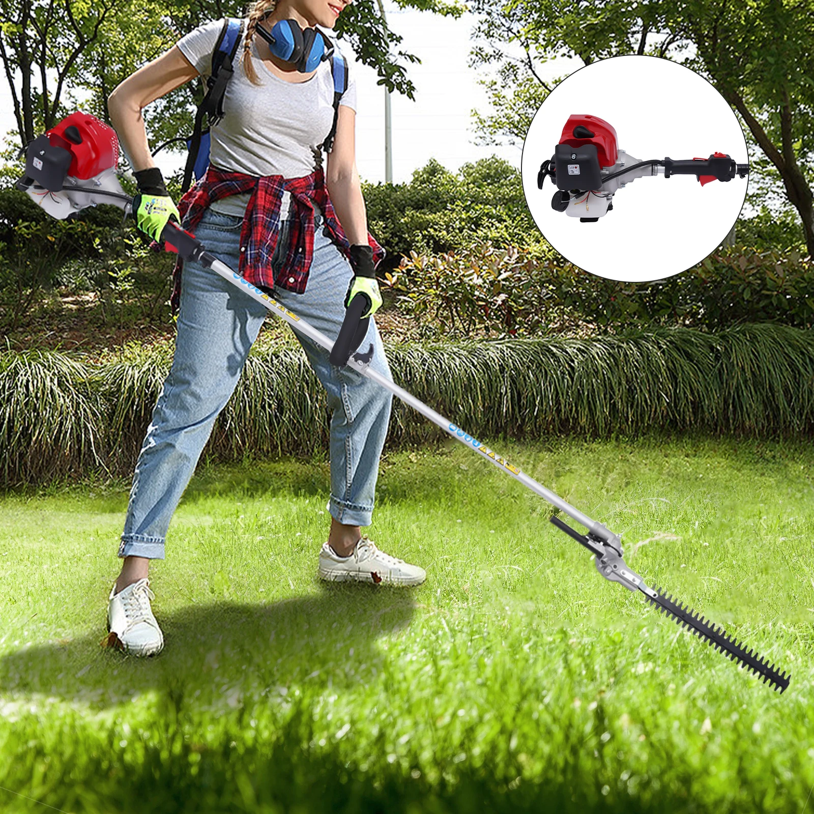Grass-Trimmer-2-Stroke-51-7cc-1-4KW-4-in-1-Function-Lawn-Mower-Gardener ...