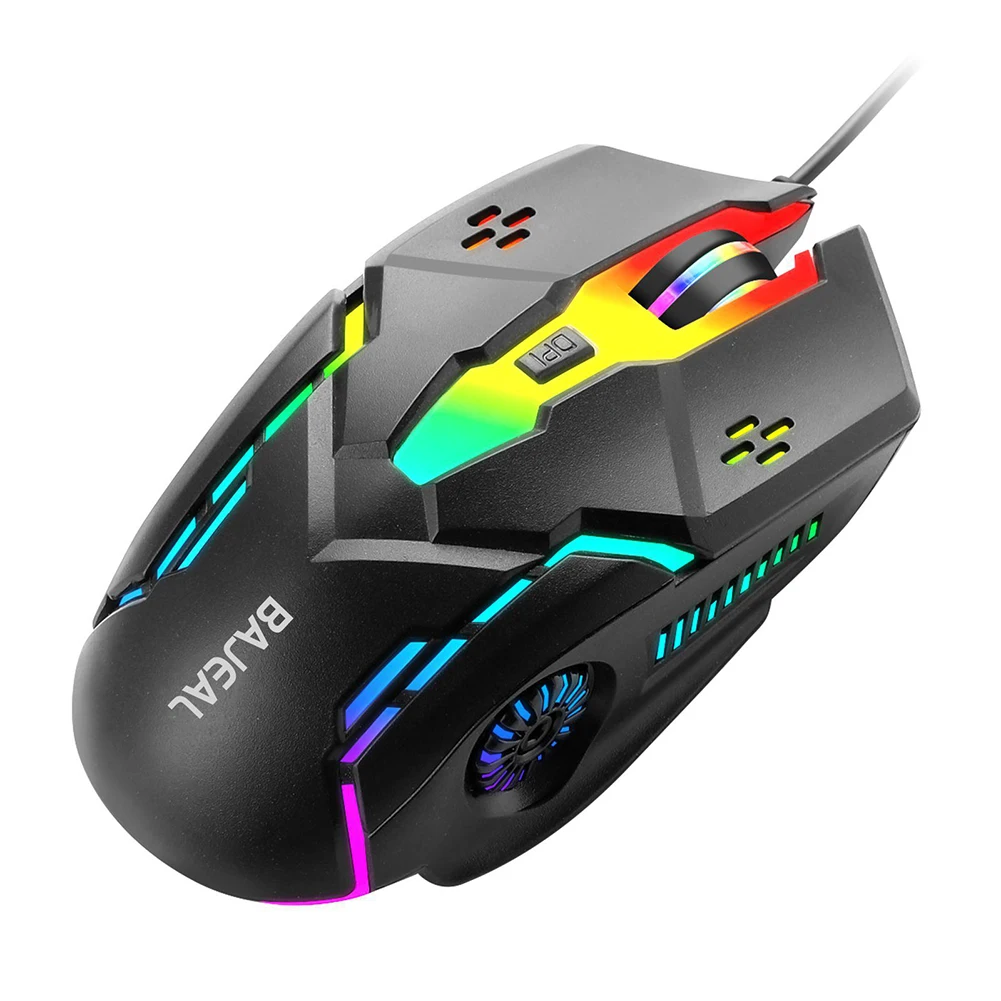 Wired Gaming Mouse RGB Luminous Gaming Mouse 6 Buttons 3200 DPI USB ...