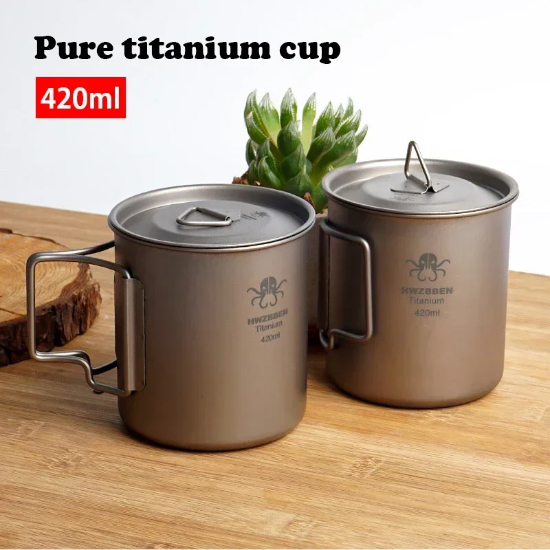 Pure-Titanium-Mug-Outdoor-Water-Cup-High-Temperature-Resistant-Frosted ...