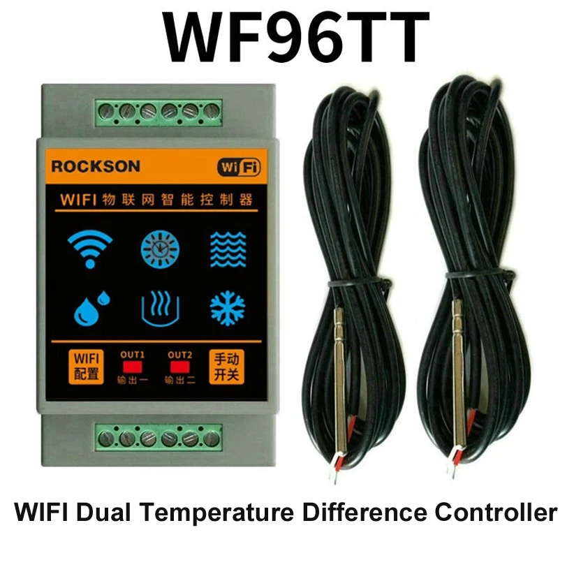 WIFI Tuya Remote Dual Channel Temperature Controller Intelligent ...