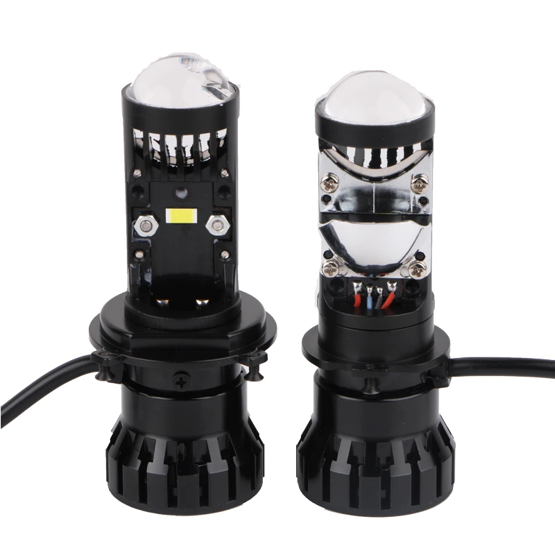 H7 Led H4 T4 Led Headlight Mini Lens Projector Hi/low Beam Led H7 H4 Canbus Bulbs For Cars ...