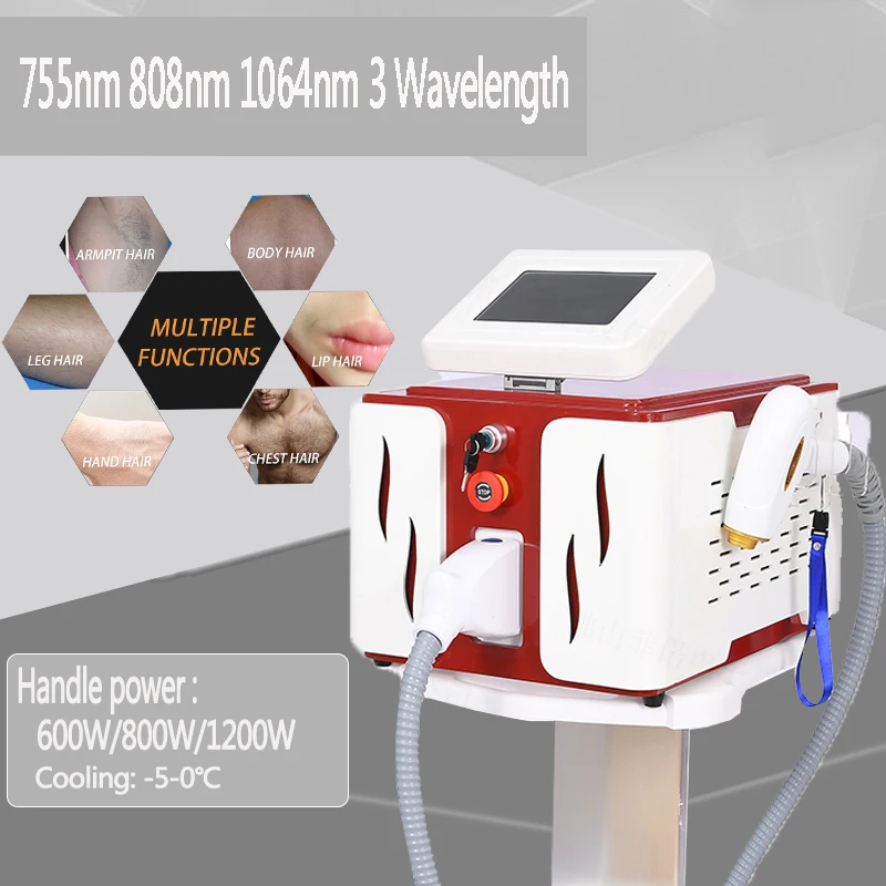 2023 Newst Hair Removal Diode Lase Machine Alexandrite 3 Wavelength 755 ...