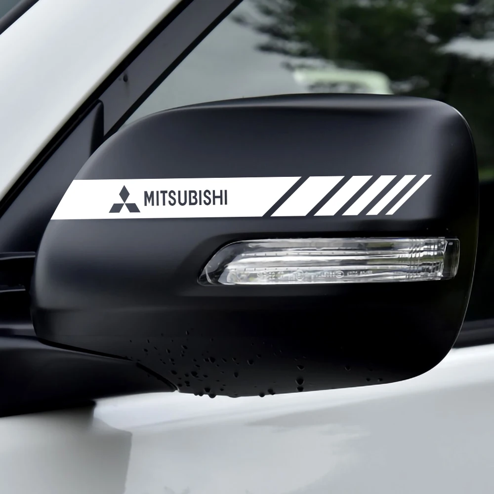 2 шт., декоративные наклейки для зеркала заднего вида Mitsubishi L200 ...