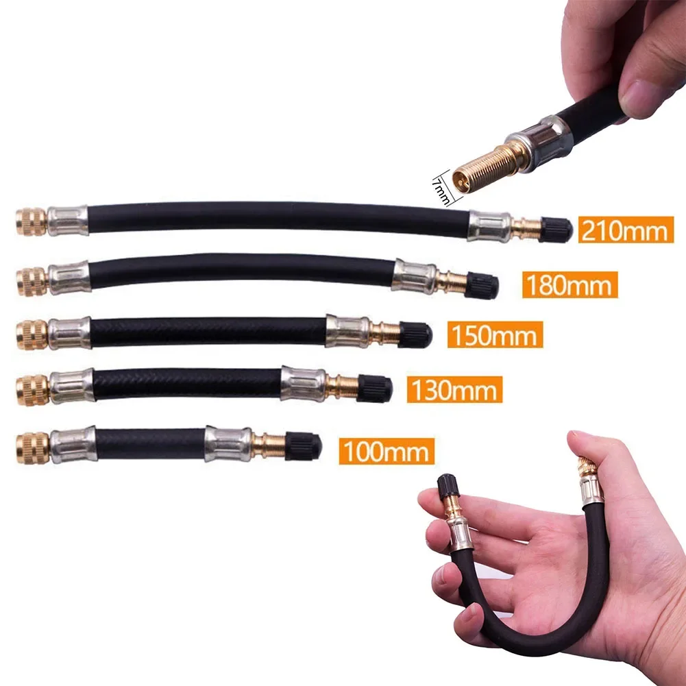 Air Pump Extension Tube 100/130/150/180/210mm Copper Tire Valve ...
