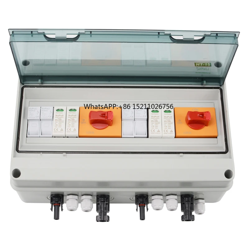 Dc-Combiner-Box-1000V-25A-2-In-2-Out-2-Strings-Pv-Combiner-Box-For ...