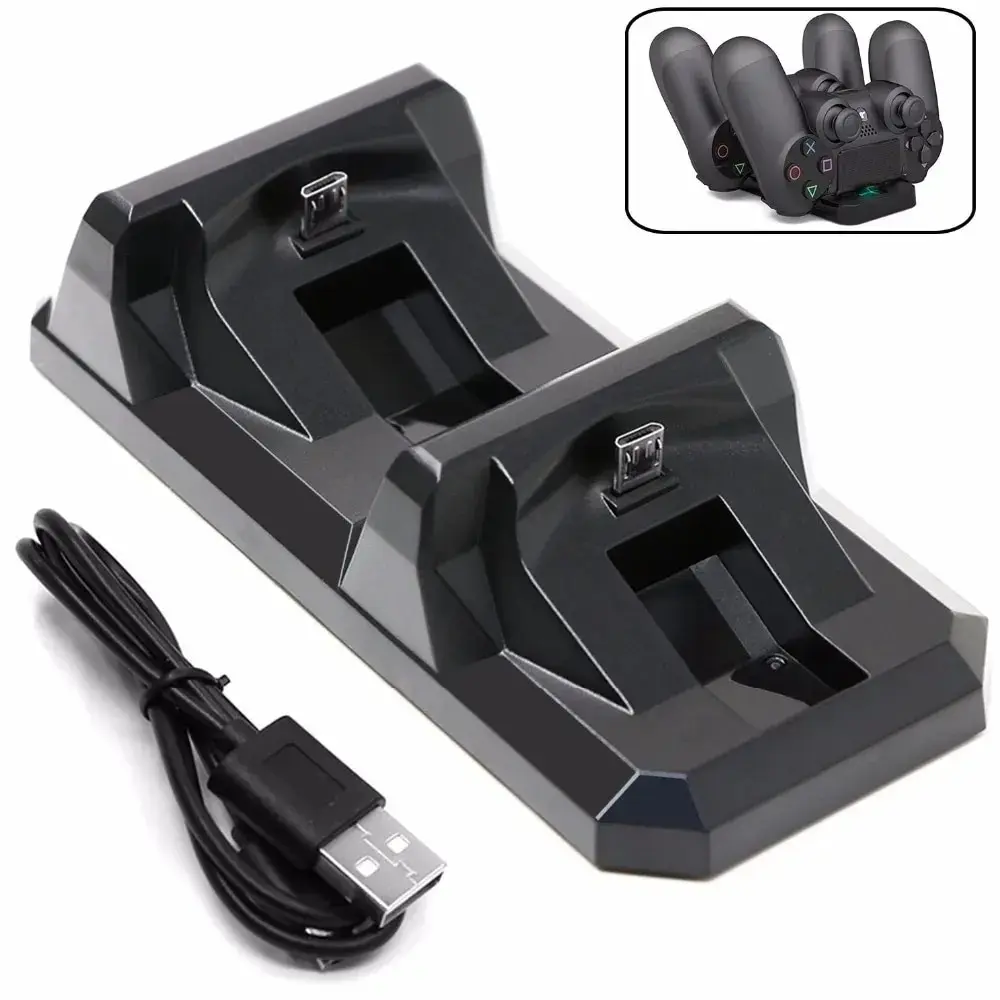 USB-Dual-Charge-Dock-For-PS4-Controller-Gaming-Charging-Stand-Holder ...
