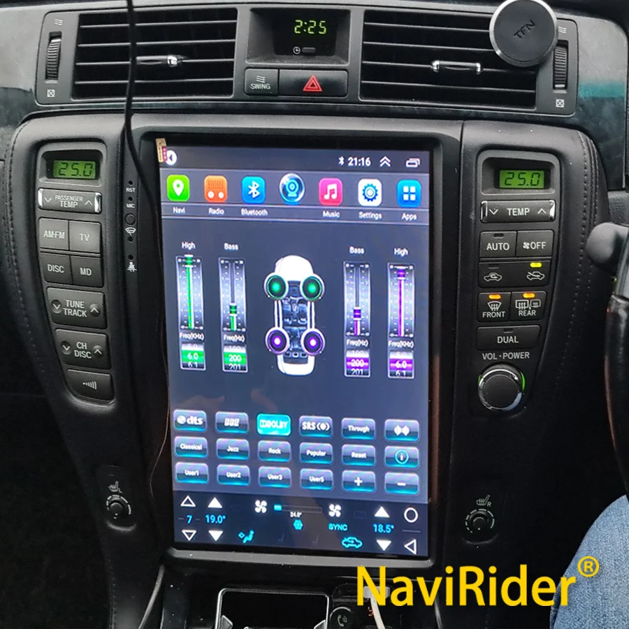 256GB-12-1-Car-Screen-For-Toyota-Crown-Android-13-S182-S184-2004-2005 ...