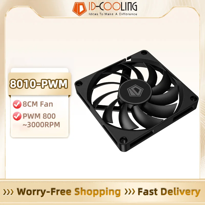 ID-COOLING-NO-8010-PWM-Chassis-Fan-80mm-Ultra-thin-Cooling-Fan-Small ...
