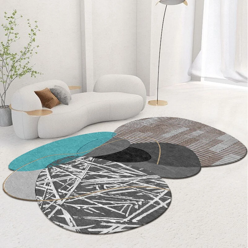 Nordic Creative Bedroom Carpet Shaped Living Room Sofa Coffee Table Rug ...